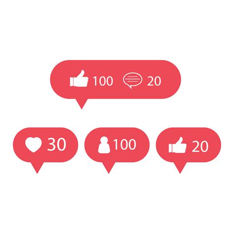 Social Media Button Vector Collection Multiple Shape Social Media