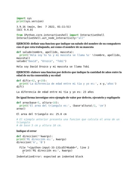 Practica 6 Ejemplos En Python Pdf Computadoras