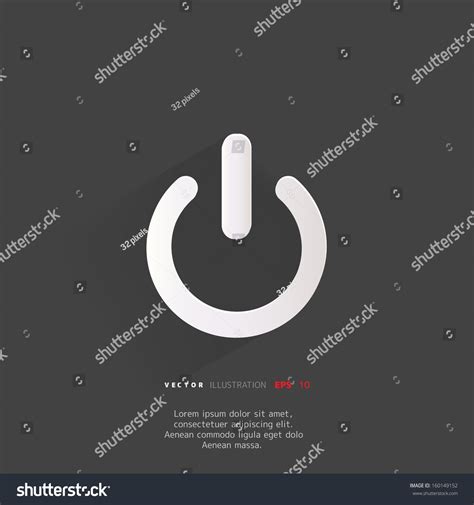 Onoff Switch Web Icon Stock Vector Royalty Free 160149152 Shutterstock
