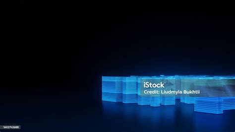 Cyber Security Database In Shape Of Futuristic City Abstract Digital Cyberspace With Moving