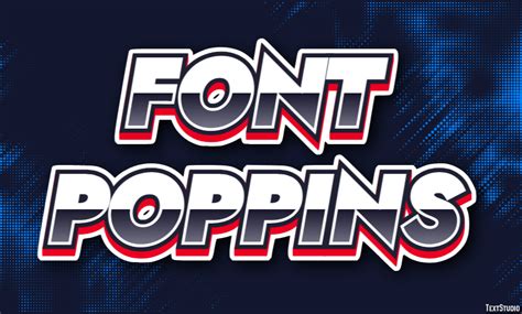 Font Poppins Text Effect And Logo Design Font