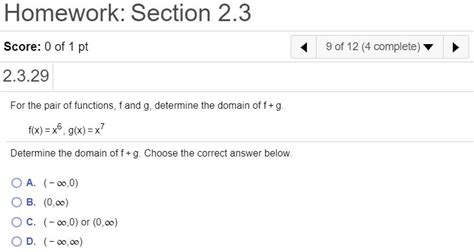 Solved Homework Section 2 3 Score 0 Of 1 Pt 2 3 29 9 Of 12