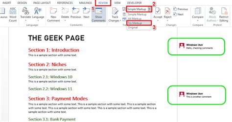 How To Print Word Documents Without Comments