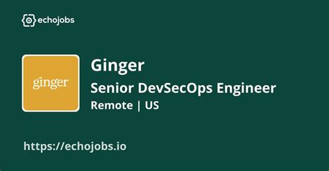Ginger Is Hiring Senior Devsecops Engineer Usd 104k 157k Remote Us