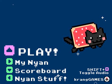 Nyan Cat Fly Missing Rainbow Text On The Title Screen · Issue 9509
