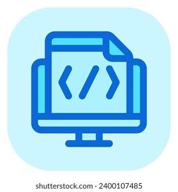 Editable Html Code Programming Website Vector Stock Vector Royalty