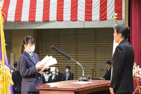 2023年度広島国際学院高等学校入学式を挙行しました 広島国際学院高等学校 広島国際学院中学校