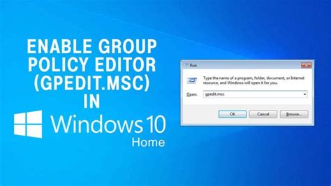How To Enable Group Policy Editor Gpedit Msc In Windows 10 Home