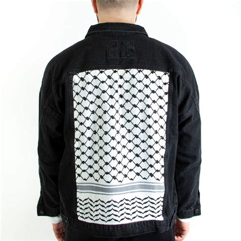 Classic Keffiyeh Denim Jacket Kuvrd