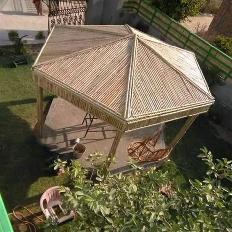 Brown Bamboo Gazebo For Garden At Rs 600 Square Feet In Gurgaon Id