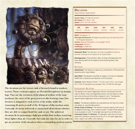 Modron Hierarchs Preview The Decaton Hb Runearthedarcana