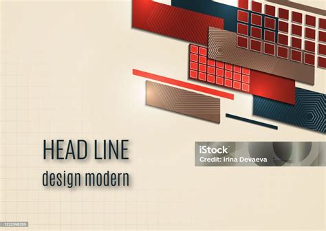 베이지 색 배경에 추상 경사 사각형 과 사각형 표지 명함 전단지 보고를위한 기업 디자인을위한 범용 기하학적 템플릿 벡터 가리기에 대한 스톡 벡터 아트 및 기타 이미지