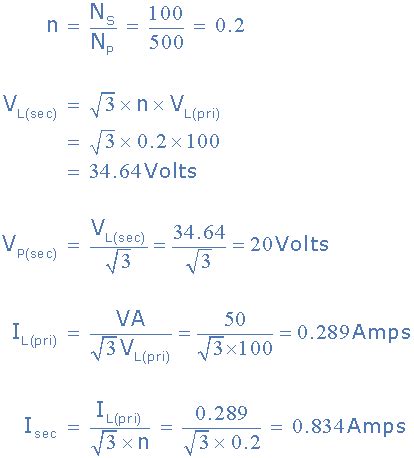 Three Phase Transformer Connections And Basics