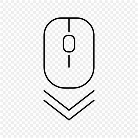 Scroll Down Computer Mouse Icon 8041756 Vector Art At Vecteezy