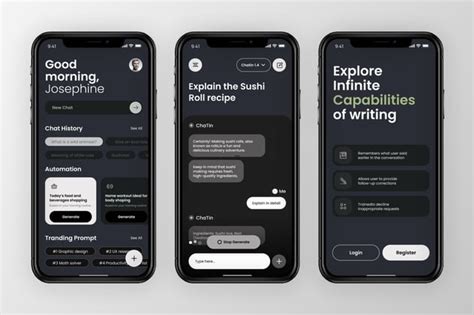 Ai Chat Bot Mobile App Ux And Ui Kits Ft Mobile And Ui Envato