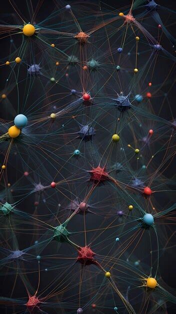 Premium Ai Image Abstract Neural Network Pattern Data Connections Illustration Background