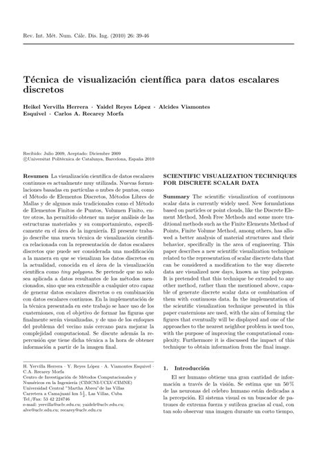 Pdf Scientific Visualization Techniques For Discrete Scalar Data