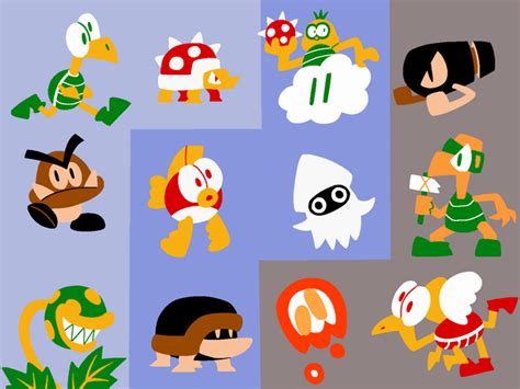 Enemigos De Mario De 8 Bits 21 Ideas De Nintendo Arte Super Mario