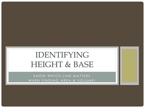 PPT Understanding The Concepts Of Height Base In Geometry For Area And Volume Calculation