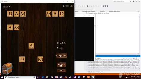 Wordify Game Made In Igraphics In C Programming Youtube