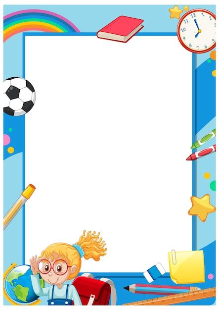 School Border Frame Vectors And Illustrations For Free Download