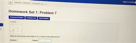 solved webwork ﻿mth122 01 ﻿homework set 1 7logged in