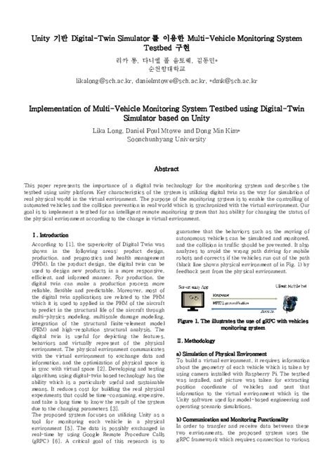 pdf implementation of multi vehicle monitoring system testbed using digital twin simulator