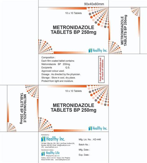 Metronidazole Tablets Bp 250 Mg At ₹ 115stripe Pharmaceutical