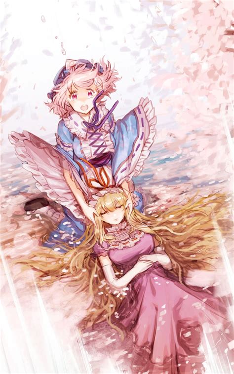 Yakumo Yukari And Saigyouji Yuyuko Touhou Drawn By Ta M Ure Danbooru