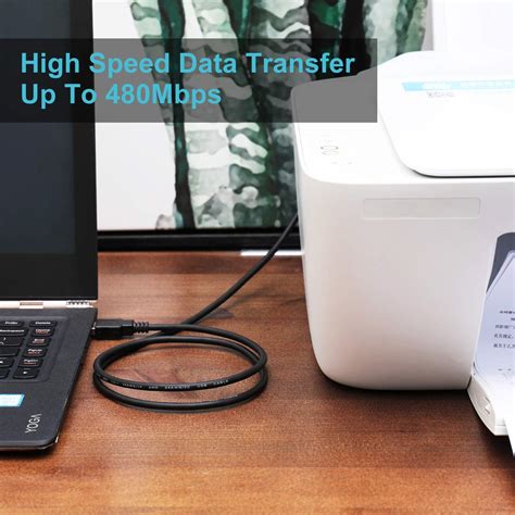 Uyghhk Usb Printer Cable Meter Usb A Male To B Male Usb Type B Lead Scanner Cord For