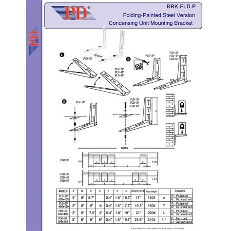Pioneer Foldable Mounting Bracket For Mini Split Condensing Unit
