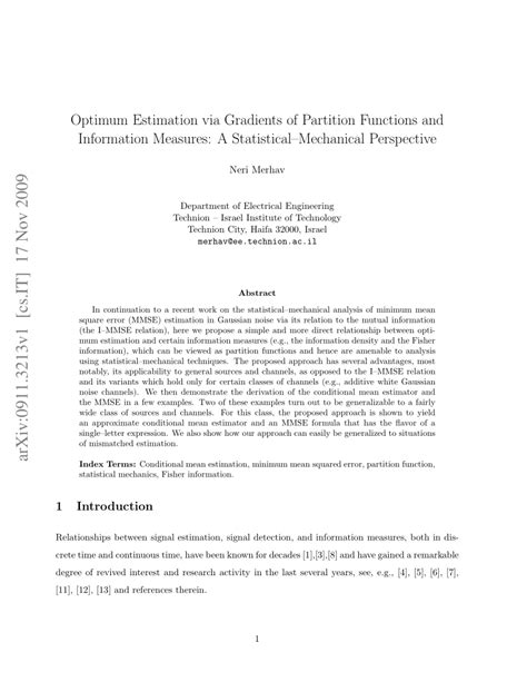 Pdf Optimum Estimation Via Gradients Of Partition Functions And Information Measures A