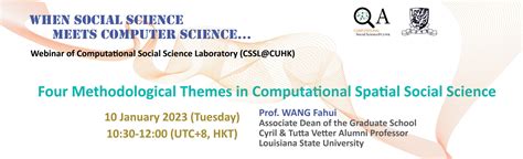 Computational SocialScience CUHK When Social Science Meets Computer Science