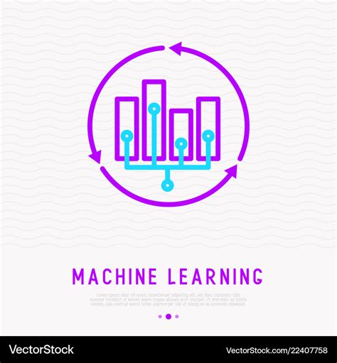 ai and machine learning data analysis royalty free vector