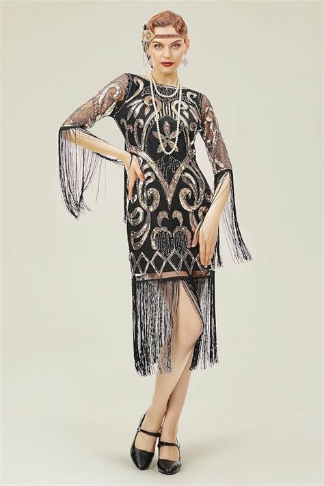 Flapper Dress 1920s Drawing