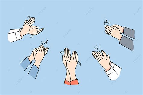 다양한 사람들이 박수를 치며 감사와 인정을 표시합니다 그룹 느낌 박수 Png 일러스트 및 벡터 에 대한 무료 다운로드 Pngtree
