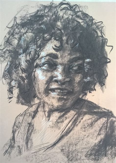 Art Collectibles Drawing Illustration Mixed Media On Paper Nude Redhead Expressive Reclining