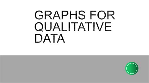 Graphs For Qualitative Data Pptx