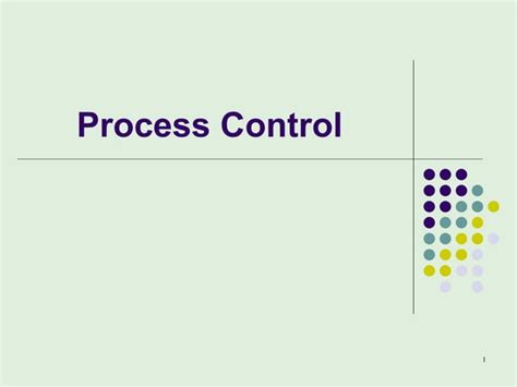 Process Control Power Point PPT