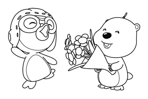 [색칠공부[ 뽀로로 1 네이버 블로그 컬러링 북 몬테소리 활동 색칠 활동