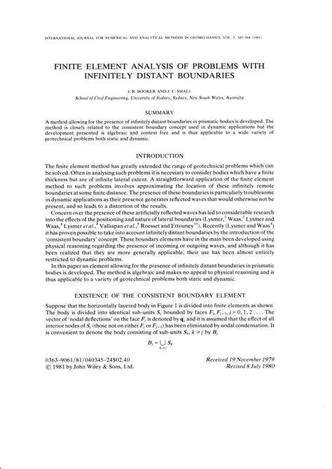 Pdf Finite Element Analysis Of Problems With Infinitely Distant Boundaries