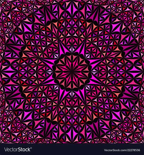 Pink Seamless Abstract Curved Triangle Mosaic Vector Image