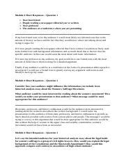 HIS 200 Module 4 Docx Module 4 Short Responses Question 1 1 2 3 4 Your Best Friend