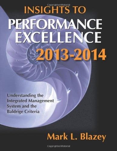 Insight To Performance Excellence 2013 2014 Understanding The