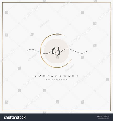 Cs Initial Letter Handwriting Logo Hand Stock Vector Royalty Free 1786450376 Shutterstock