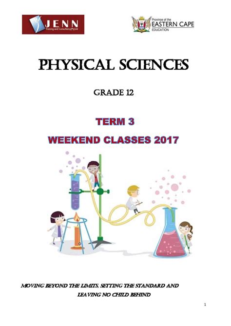 Physical Sciences Grade 10 T2 Revision Western Cape Education Department Directorate