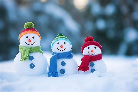 크리스마스 눈사람 얼어붙은 툰드라에서 온 눈사람 가족과 친구들 겨울 높은 해상도 귀엽다 배경 일러스트 및 사진 무료 다운로드 Pngtree