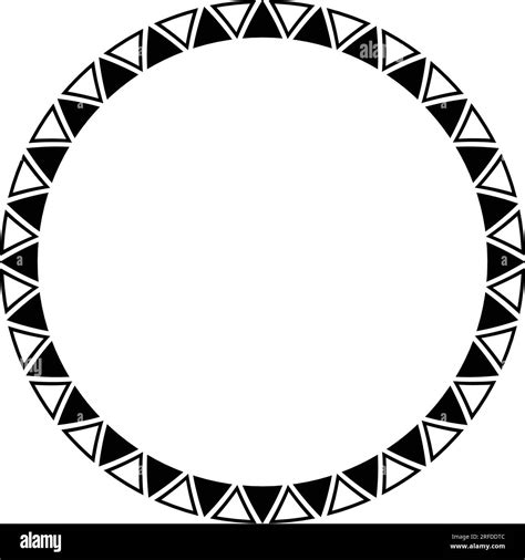 Circle Frame Border Round Design Shape Icon For Decorative Vintage Doodle Element For Design In
