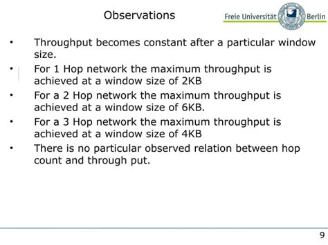 Tcp Performance Analysis Wireless Multihop Networks Ppt