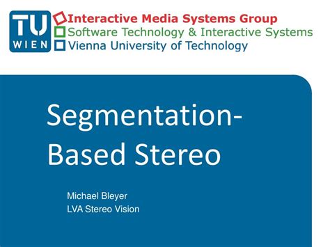 Ppt Segmentation Based Stereo Powerpoint Presentation Free Download